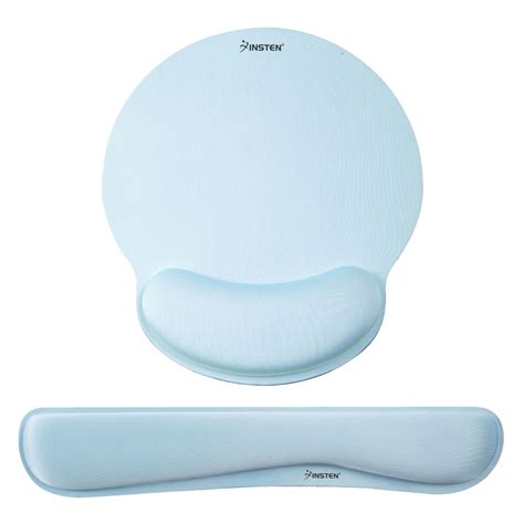 Insten Mouse Pad With Wrist Support And Keyboard Wrist Rest Ergonomic Easy Typing Memory Foam