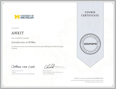 Ankit Poonia On Linkedin Coursera Specialization Webdevelopement Universityofmichigan