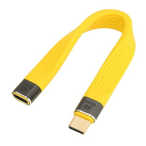 El Cable Corto De Usbc Usb C Corto A Usbc Ayuna Calidad Del Cable De