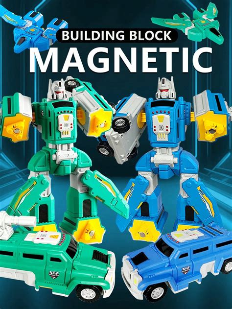 1pc Creative Assembly Transformer Robot Car Airplane Disassembly