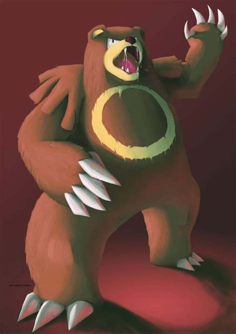 Download Ursaring 3d Art Phone Wallpaper