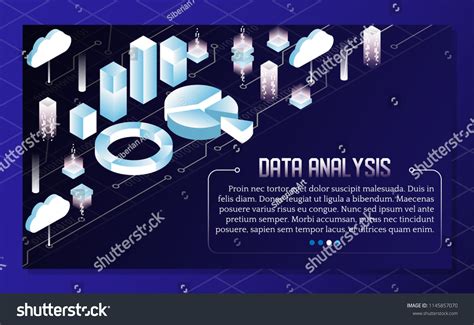 Data Analysis Poster Banner Design Template Stock Illustration 1145857070 Shutterstock