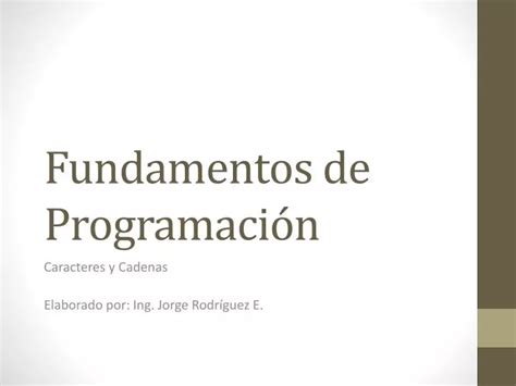 Ppt Fundamentos De Programación Powerpoint Presentation Free