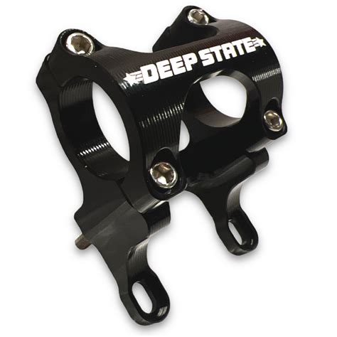 Deep State Sur Ron Cnc Handlebar Riser Clamp Kit Red Circles