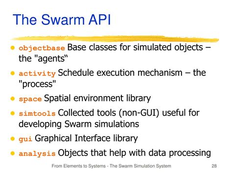 ppt the swarm simulation system powerpoint presentation free