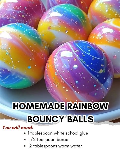 Good Ole Flavors Homemade Rainbow Bouncy Balls 🌈🏀 A Colorful Twist On