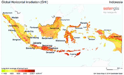 Solar Radiation Map Of Indonesia 16 Download Scientific Diagram