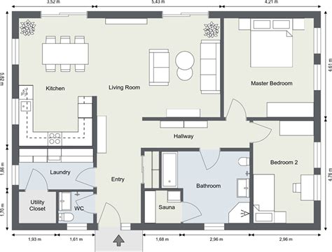 Floor Plan Example With Measurements Viewfloor Co