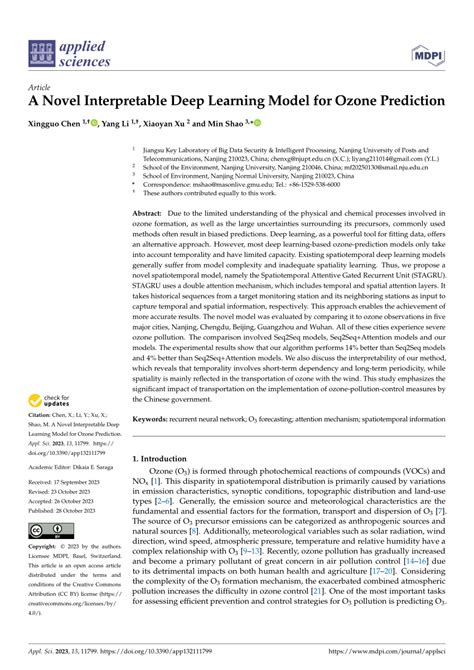 Pdf A Novel Interpretable Deep Learning Model For Ozone Prediction