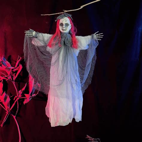 Life Size Halloween Posable Ghost Doll Decorationshanging Zombie Props