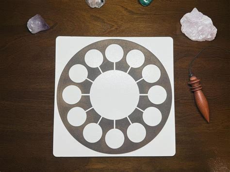 Magnetron Radiesthesia Board Radionic Chart 18 3mm White Mdf