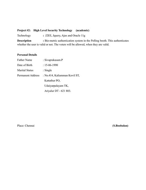 Boobalan Java 26 Years Exp Resume Pdf