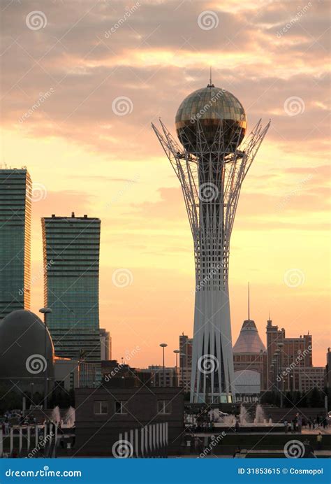 Modern City Skyline Astana Kazakhstan Stock Image Image Of