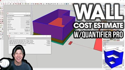 Creating Wall Cost Estimates In Sketchup With Quantifier Pro The Sketchup Essentials