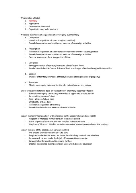 Public Tutorial 3 What Makes A State A Territory B Population C
