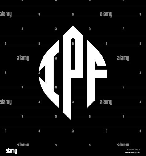 Ipf Circle Letter Logo Design With Circle And Ellipse Shape Ipf
