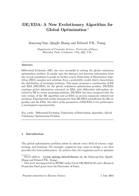 pdf de eda a new evolutionary algorithm for global optimization