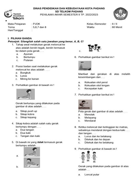 Kelas 2 Form Naskah Soal Pts Ii Tp 20 21 Revisi Pdf