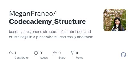 Github Meganfrancocodecademystructure Keeping The Generic