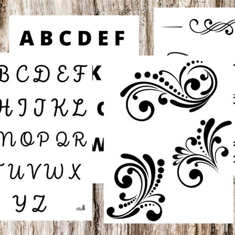 Buttercream Piping Practice Sheets Etsy