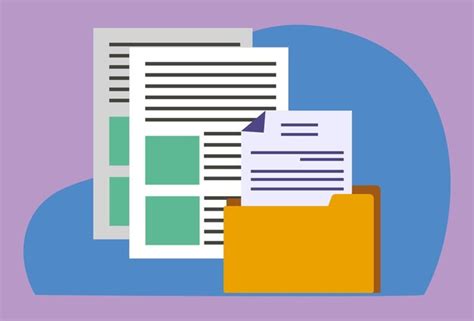 Ilustración Conceptual De Documentos Diseño Elegante Y Hermoso Vector