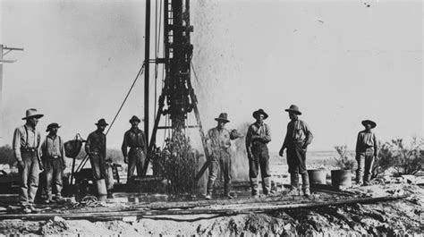 Free Historic Oil Drilling Image Historic Drilling Workers