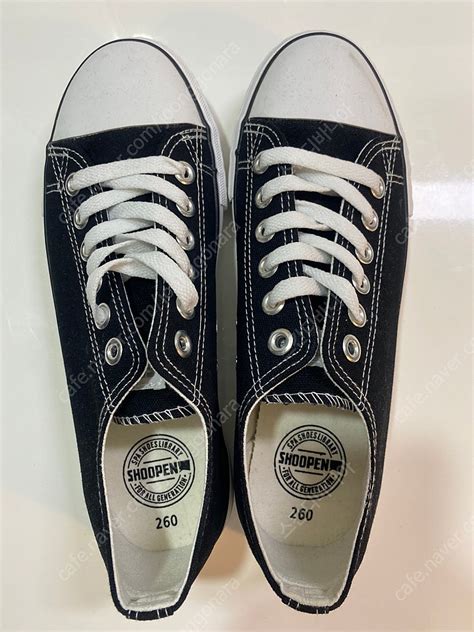 슈펜 스니커즈 검정 260 ﻿ 남성신발 중고나라