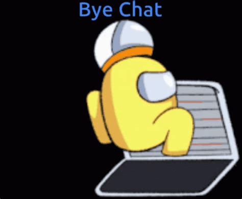 Among Us Impostor Jumping Out Bye Chat Meme 