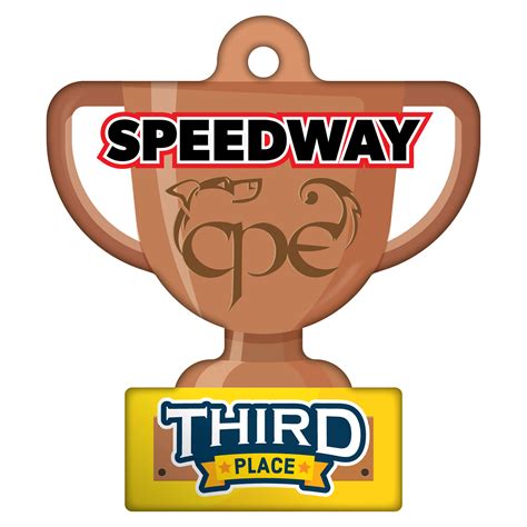 Promotional Full Color Trophy Shaped Tags