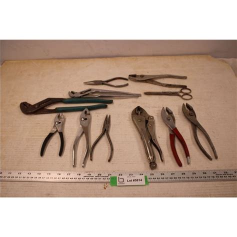 10 Assorted Pliers Scissors Bodnarus Auctioneering