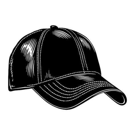 Premium Vector Silhouette Baseball Hat Black Color Only