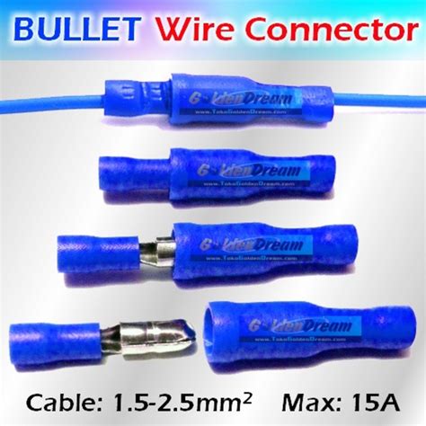 Jual Blue Bullet Wire Connector Terminal Plug Cucuk Kabel Quick Cable