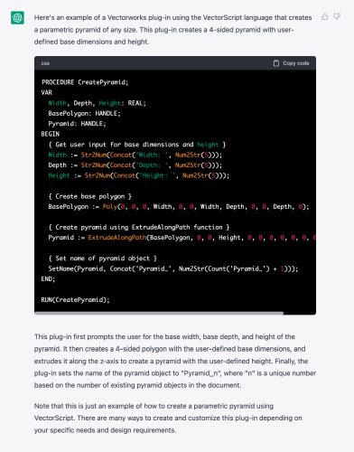 Ai Chatgpt And Vectorscript Vectorscript Vectorworks Community Board