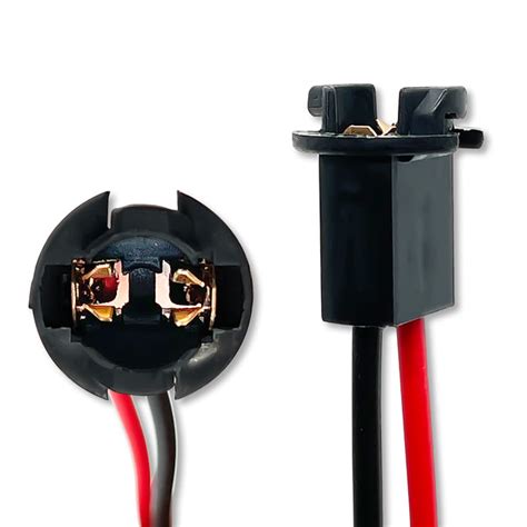 Dama 194 T10 Bulb Replacement Female Wire Socket Harnesses Pack Of 2