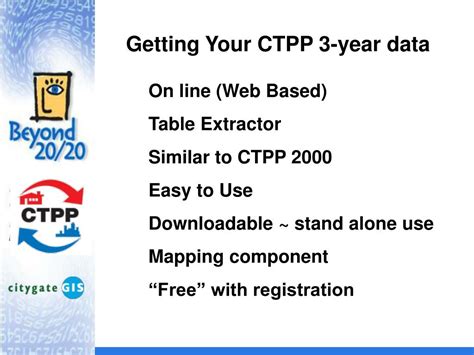 Ppt Census Transportation Planning Products Ctpp Program Overview