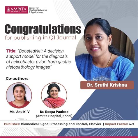 Congratulations To Dr Sruthi Krishna Phd Ms Anu K V And Dr Roopa Paulose On Their