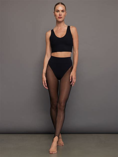 Sheer Stirrup Legging Black Carbon38