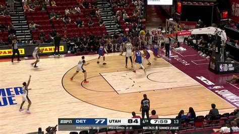 Nba全场集锦nba夏季联赛：活塞87 97爵士给队友喂一颗定心丸阿布马斯外线甩狙三分稳稳命中高清1080p在线观看平台腾讯视频