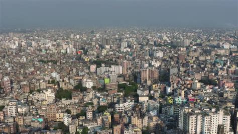 Aerial View Of Dhaka City Capital Of Bangladesh 4k Aerial Drone