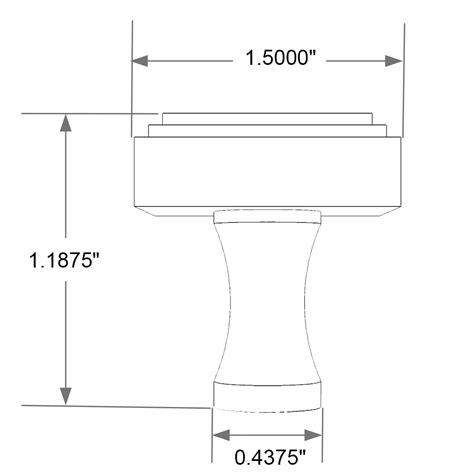 Knobs Collection 15 Square Stepped Cabinet Knob With Flared Post In Polished Bronze By