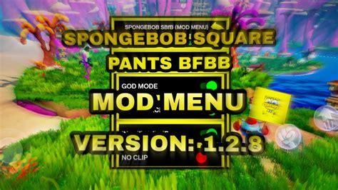 Spongebob Square Pants Bfbb V1 2 8 Mod Menu By Jayiuz 🔥 Youtube