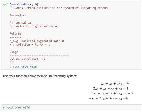 Solved Gaussian Elimination Is One Way To Calculate Chegg