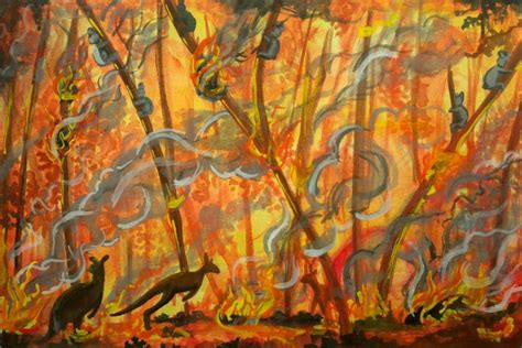 Australian Fire A Tribute To Those Innocent Beings Who Lost Their