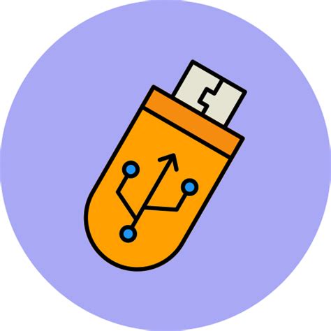 Usb Generic Color Lineal Color Icon