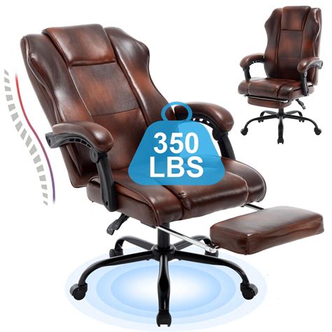 Jonpony Office Chairreclining Office Chairs With Footrest Pu Leather