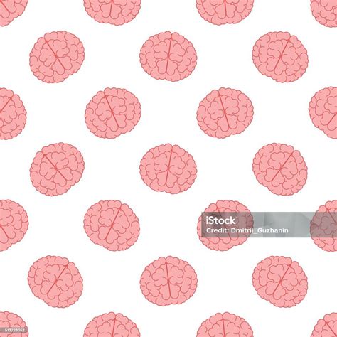 Human Brain Seamless Pattern Stock Illustration Download Image Now