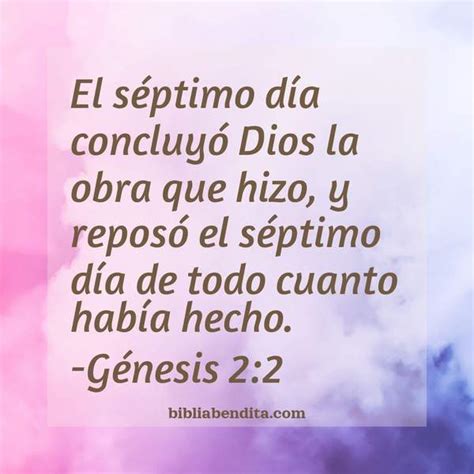 Explicación Génesis 2 2 El Séptimo Día Concluyó Dios La Obra Que Hizo