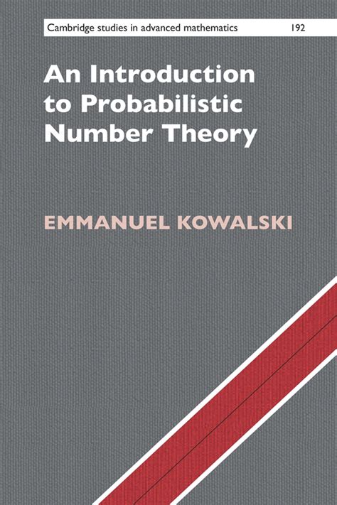 An Introduction To Probabilistic Number Theory Premiumjs Store