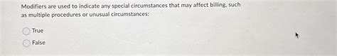 High Quality Solution Modifiers Are Used To Indicate Any Special