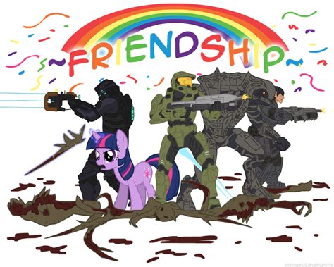 Halo Gears Of War Dead Space And Mlp Friendship Is Magic By